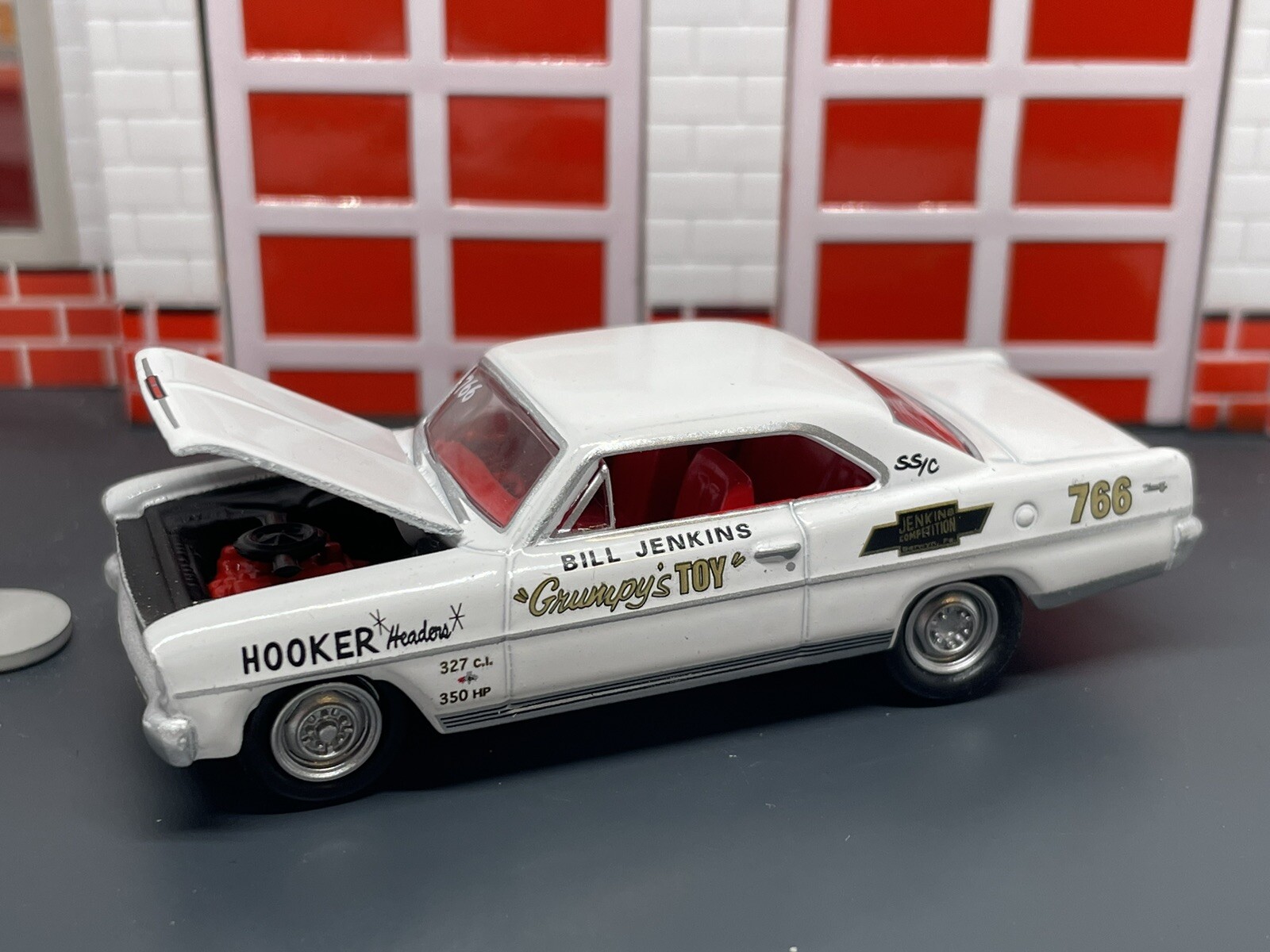 1966 66 Chevy Nova Bill Jenkins “Grumpys Toy” Opening Hood 1/64 Limited ...