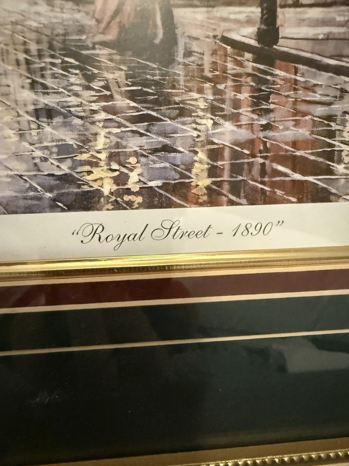 Al Federico Royal Street New Orleans in 1890 Signed LithographPrint ...