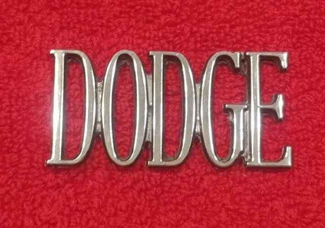 1970s Dodge Nameplate Script Emblem Badge Part # 3811389 for sale ...