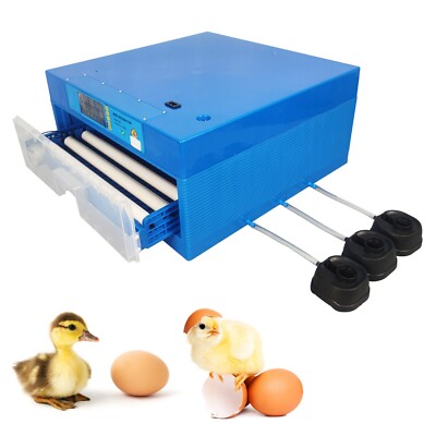 110V 64 Eggs Drawer Type Incubator Duck Egg Hatch Breeding Machine 80W ...