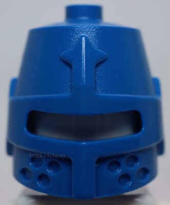 Lego Blue Minifigure Headgear Helmet Castle Closed with Eye Slit | eBay