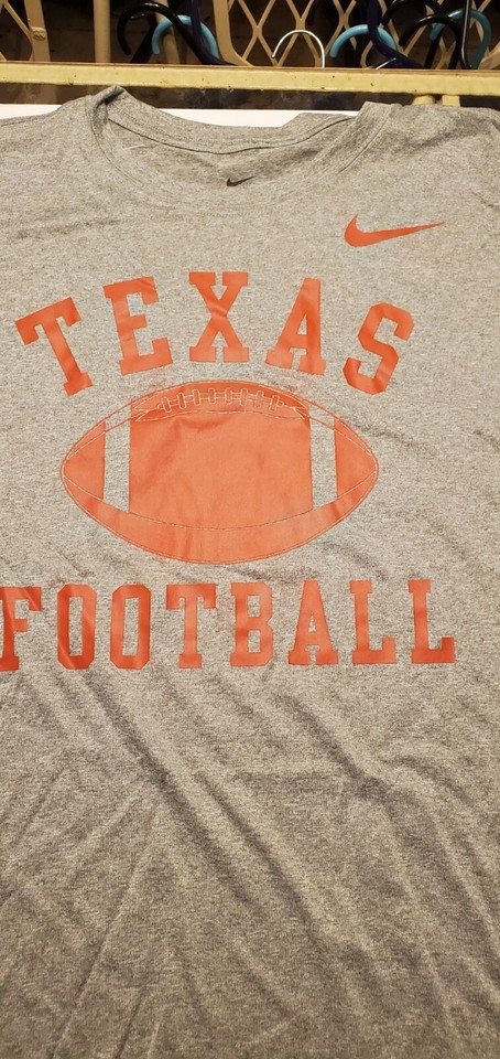 Texas Longhorns Team Apparel Nike Football shirt XXL gray | eBay