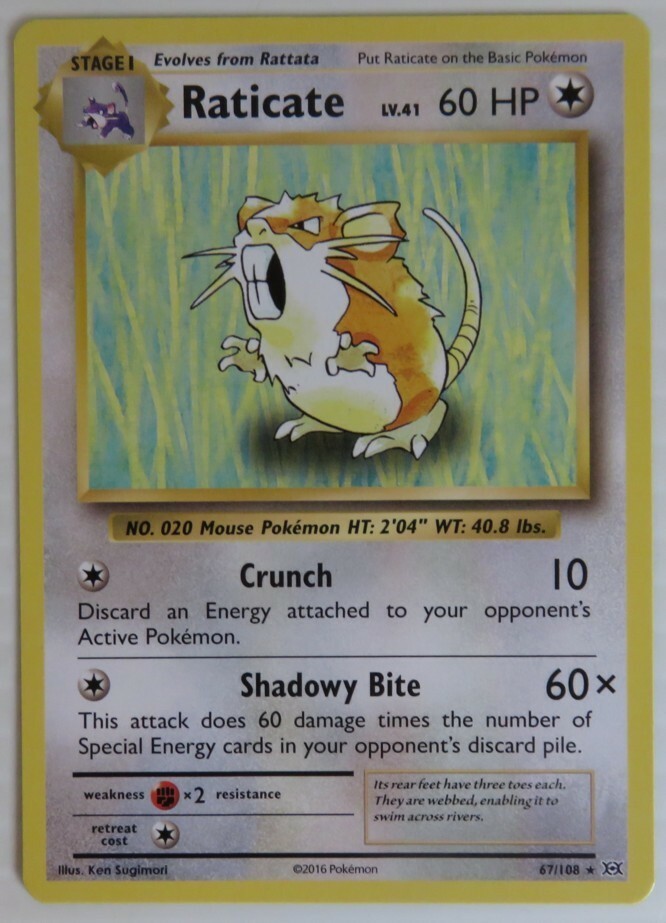 Raticate Card