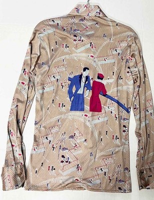 Vintage Nik-Nik Italian Nylon COUNTRY CLUB Shirt, Size Medium | eBay