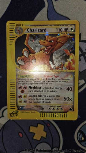 2003 Pokémon Skyridge- Crystal Charizard Holo - SR 146/144 - DMG/HP | eBay