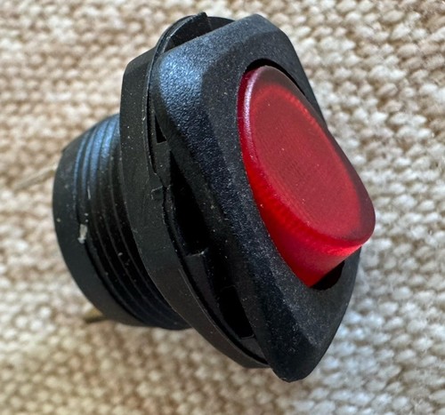 1 - R13-135 Illuminated SPST ON/OFF Rocker Switch, New Old Stock ...