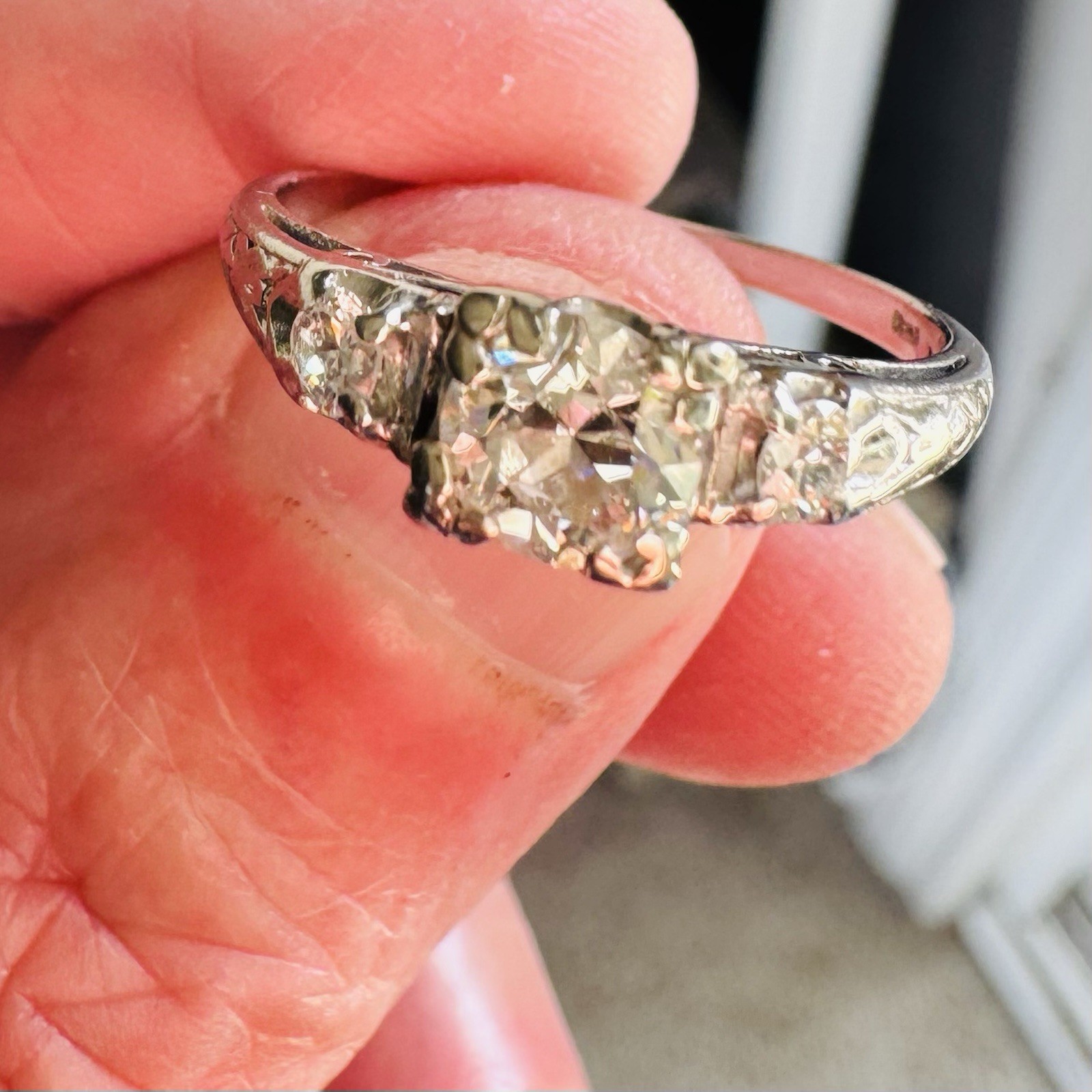 Diamond Ring, Solid 14k, 100% Natural Diamonds, Gorgeous! Large Center ...