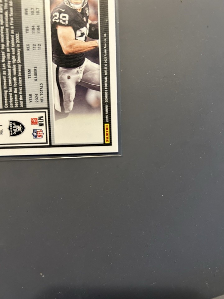 2025 Panini Donruss Football BROCK BOWERS Press Proof Red Border #1 LV ...