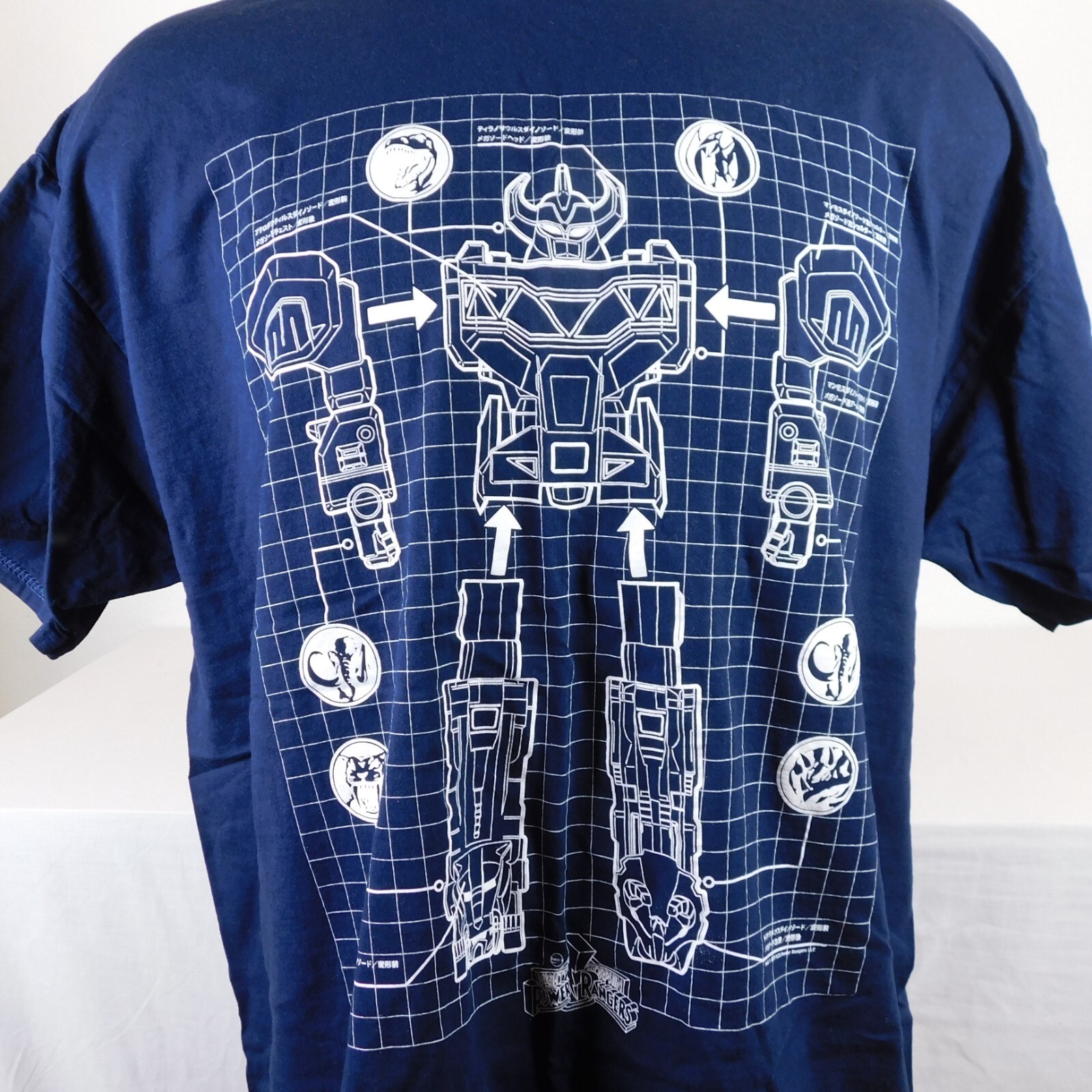 Mighty Morphin Power Rangers Megazord T Shirt Mens XX… - Gem