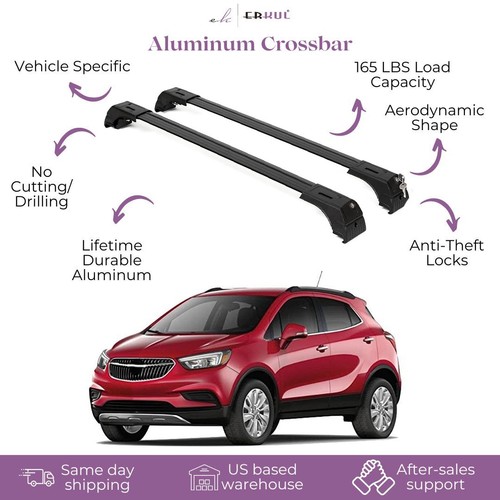 Fits Buick Encore 2013-2022 with Factory Rails 2PCS Roof Rack Cross ...