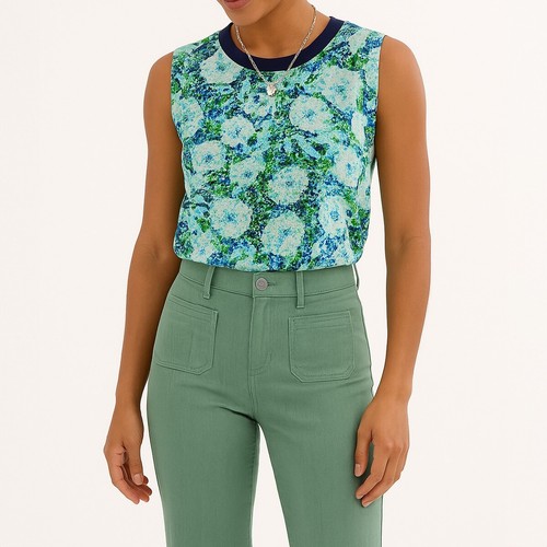 NWT Cabi Spring 2025 Printed Complete Top Painterly Floral, Style 6731 ...