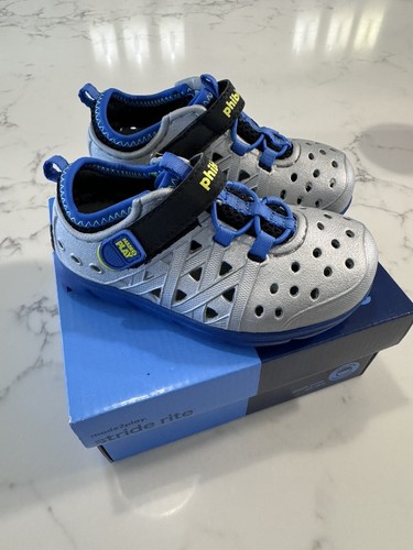 Stride Rite Toddler Boys 7M Made2play Phibian Metallic Sneaker Sandal ...