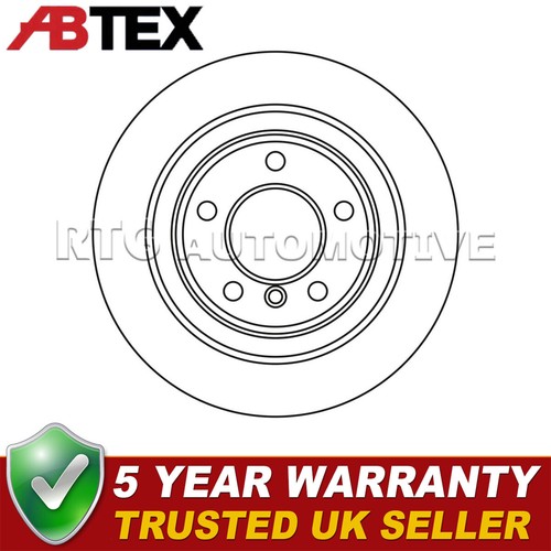 Abtex Rear 1x Brake Disc Fits BMW 1 Series 2 1.5 1.6 D 2.0 34216792225 ...