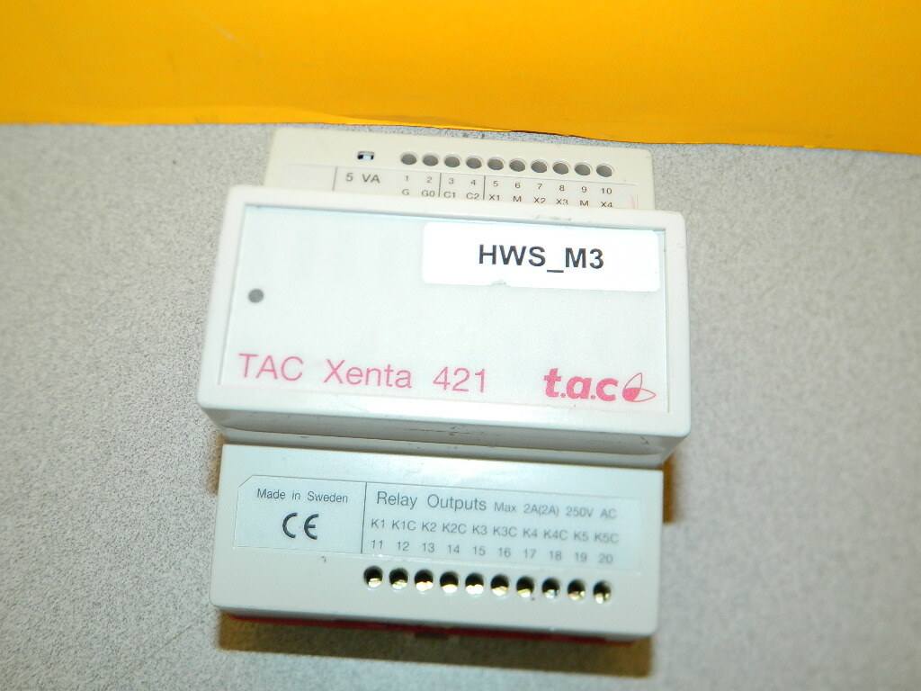 TAC XENTA 421 I/O MODULE NETWORK WEB SERVER MULTI HVAC CONTROLLER (6 ...