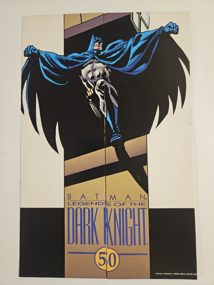 Vintage 1993 Batman Legends Of The Dark Knight DC #50 Promo Poster 13 ...