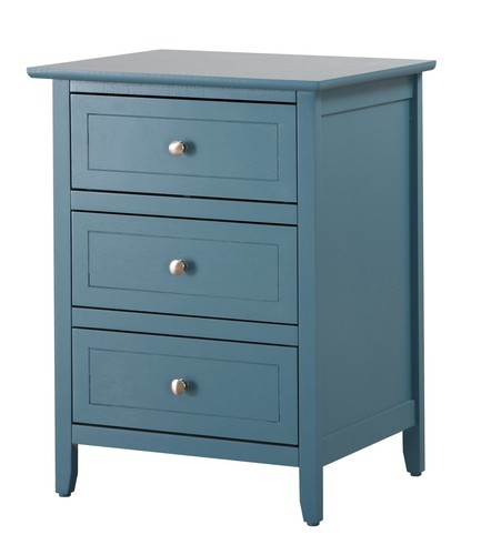 Teal Nightstand Mid Century Modern Bedside Table | eBay