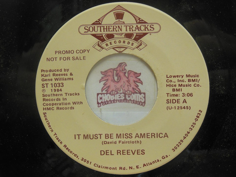 Promo! Del Reeves – It Must Be Miss America / Same, 45 RPM EX (14I) | eBay