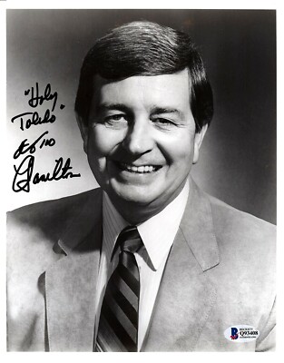 MILO HAMILTON Signed 8X10 photo "HOUSTON ASTROS" HOF BAS BECKETT BAS # ...