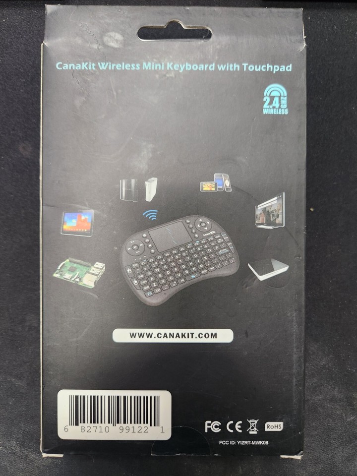 CanaKit Mini Wireless Keyboard with Touchpad CK-KB-101 | eBay