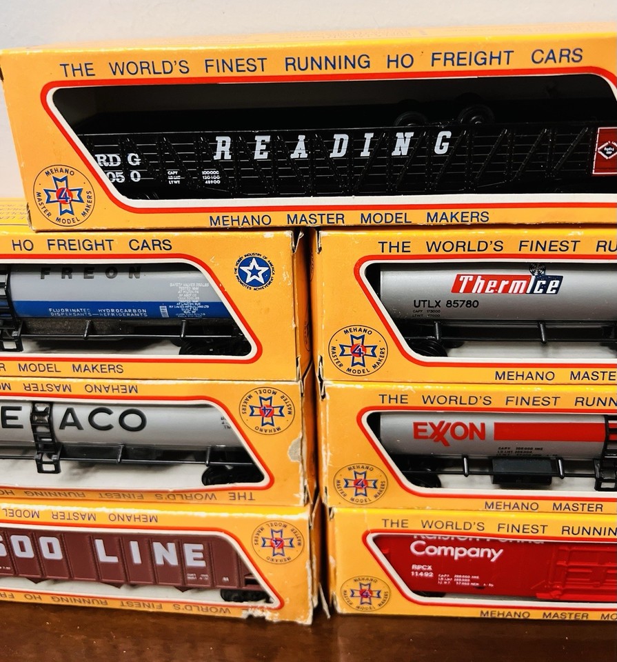 HO Scale Mehano Freight Train Car Lot Of 7 51108015502| eBay
