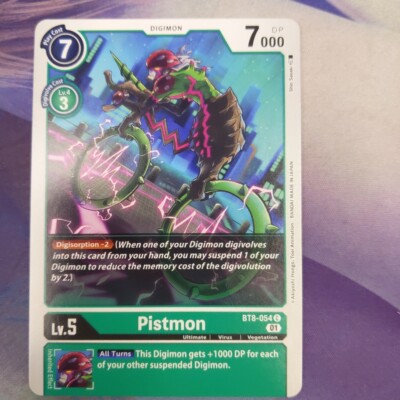 Digimon CCG New Awakening Pistmon BT8-054C | eBay