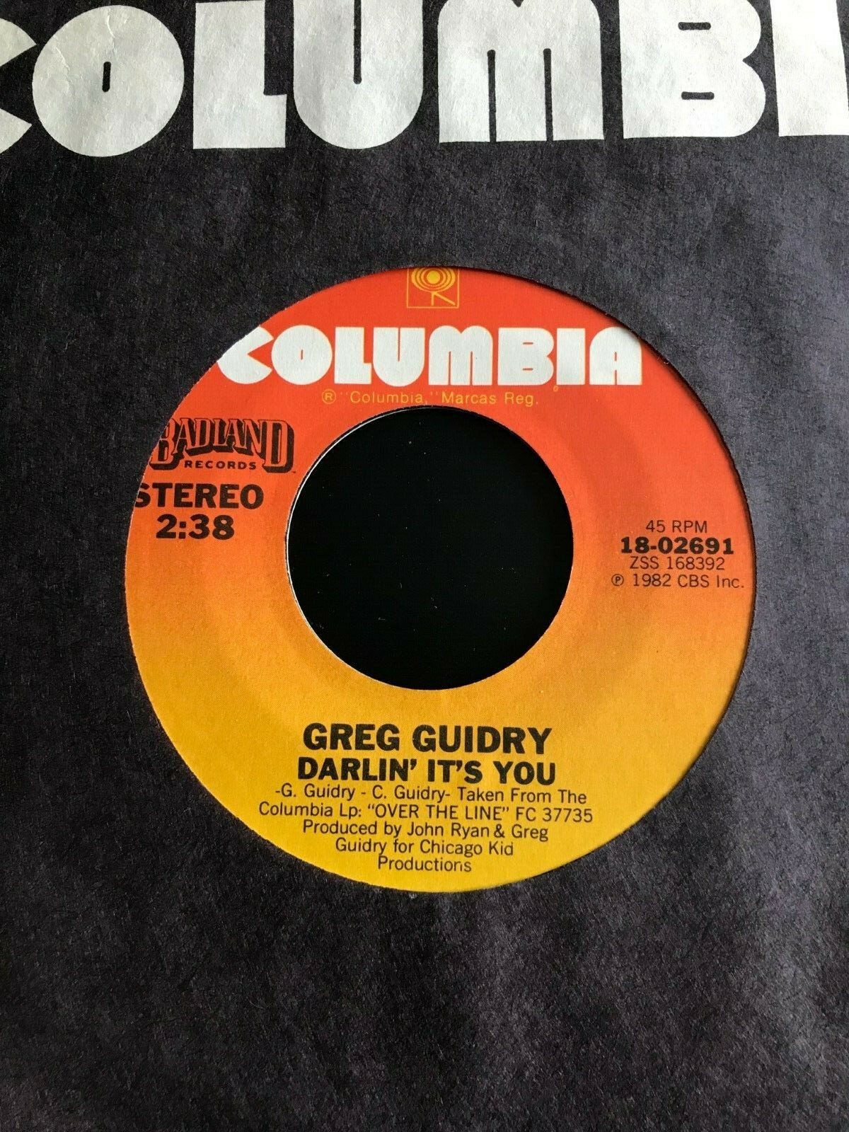 Greg Guidry - Darlin' It's You/ Goin' Down - 7" 45 RPM | eBay