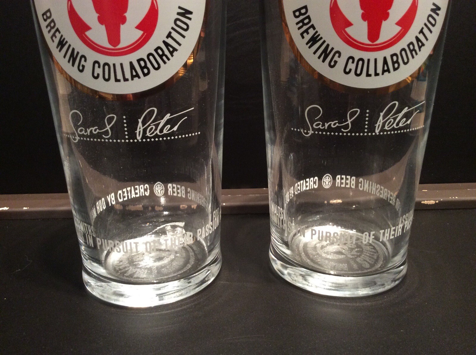 Maltsmiths Brewing Collaboration Beer Pint Glasses 20oz X2 New & Unused ...