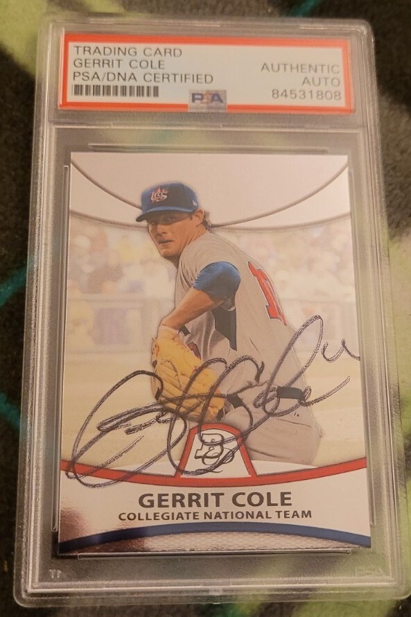 Gerrit Cole Autographed Memorabilia | Signed Photo, Jersey ...