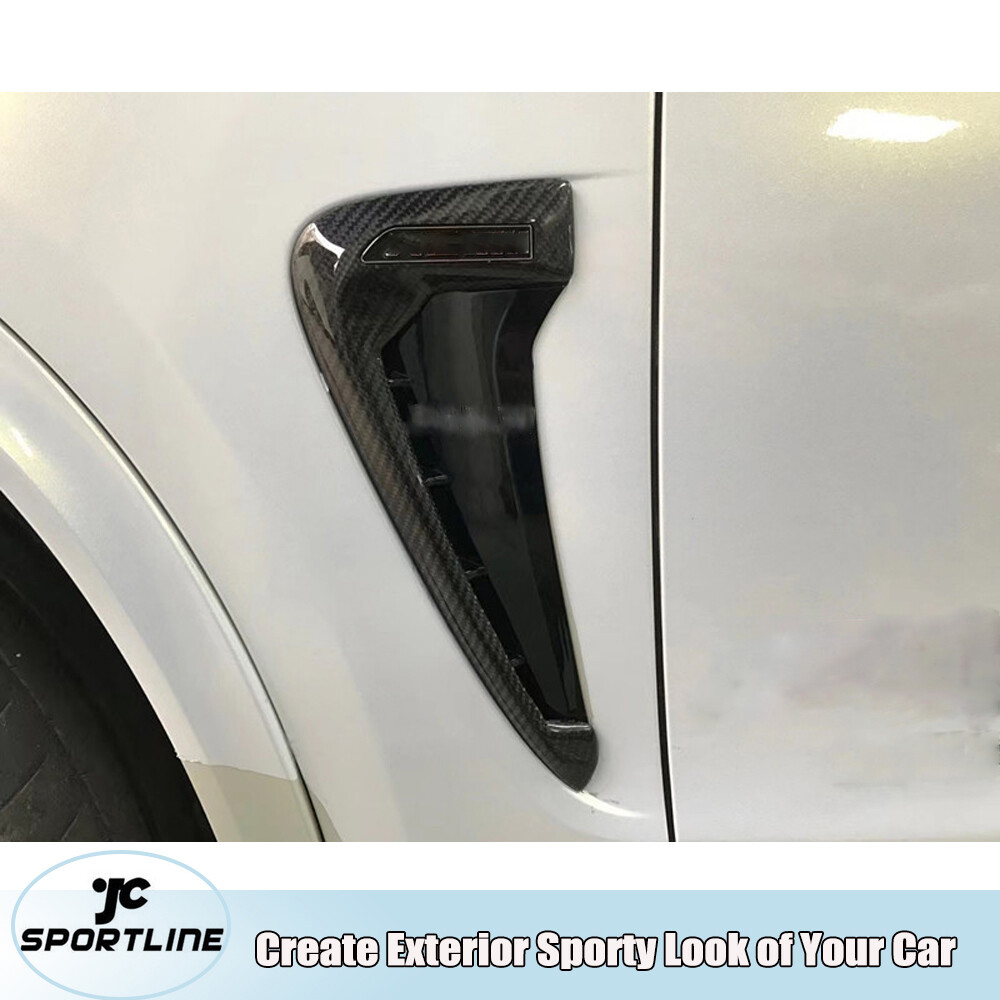 For BMW X5 F15 X5M F85 2014-2019 Carbon Fiber Side Air Fender Vent Trim ...