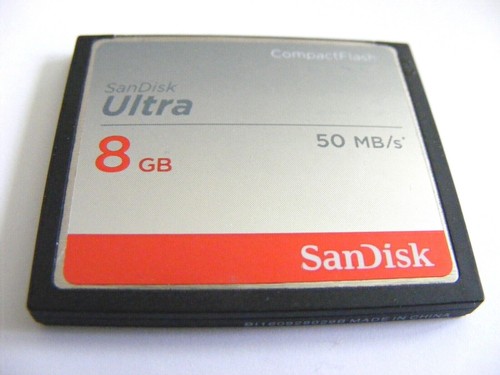 8GB Compact Flash Card Ultra 50 MB/s ( 8 GB CF Karte ) SanDisk ...