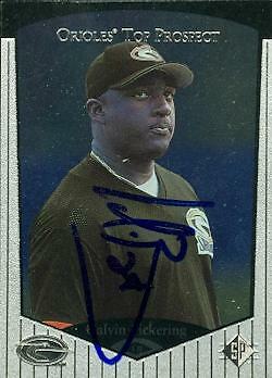 Calvin Pickering autographed Baseball Card (Orioles) 1997 Upper Deck SP ...