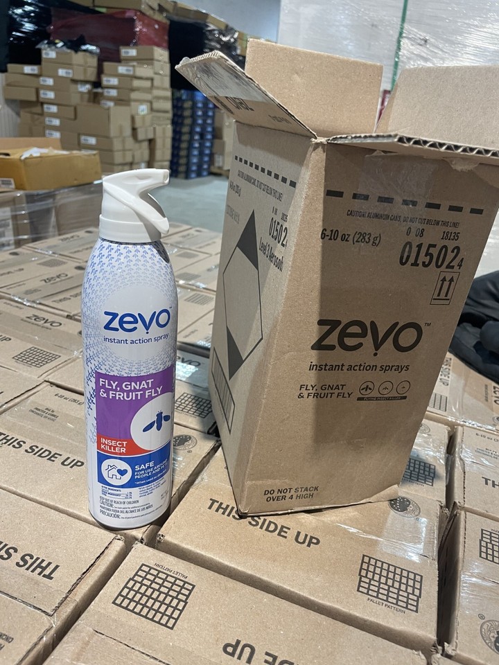 6pk CASE, Zevo Flying Insect Killer - Fly, Gnat, & Fruit Fly - 10 oz ...