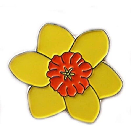 Daffodil Flower Enamel Pin Badge | eBay