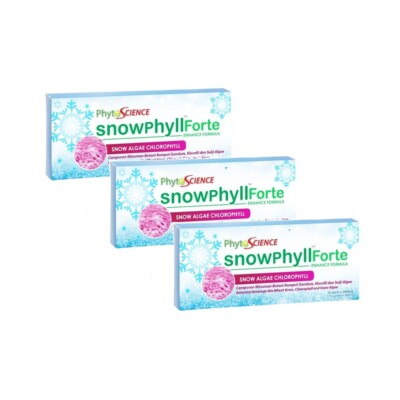 [Enhanced]3 Packs Phytoscience Snowphyll Forte Snow Algae Chlorophyll ...