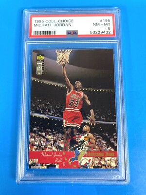 1995 UD Collector's Choice #195 Michael Jordan (HOFer) - PSA: Near Mint ...