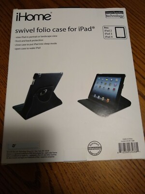 iHome Swivel Folio Case for iPad 2 3 4 IH-IP1150B | eBay