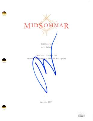 Ari Aster Signed Autograph Midsommar Full Movie Script Screenplay w ...