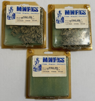 3 Sets Miniature Figurines Lead Minifigs Gaming NEW in PACKAGE- WWI ...