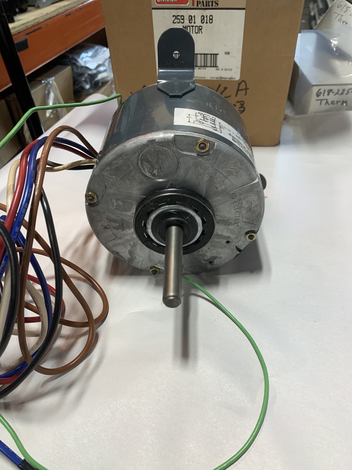 CARRIER 25901018 AC CONDENSER FAN MOTOR, 208-230V, 1PH, 1/5 HP ...