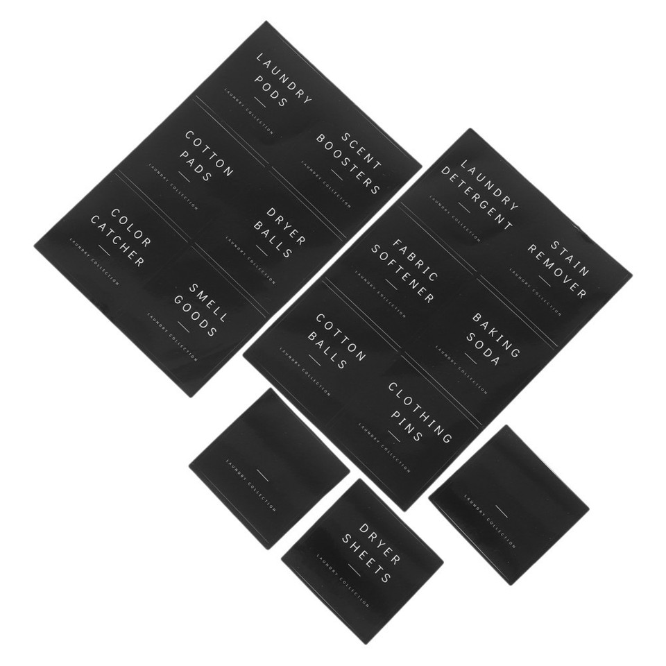 Removable Laundry Labels Detergent Bottle Storage Stickers Hand Soap ...