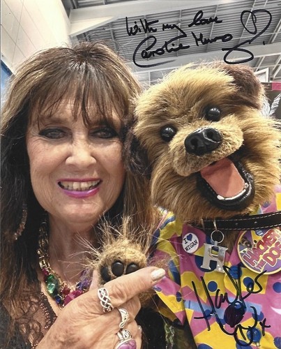Caroline Munro and Hacker the Dog In Person signed 10" x 8" photo ...