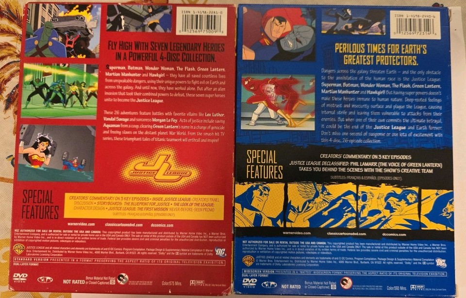 Justice League Season 1 and Season 2 DC Comics Classic Collection | eBay