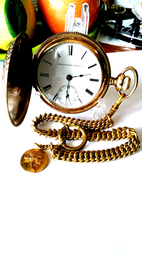 1879 ELGIN FULL HUNTER POCKET WATCH IN 10K GOLD FILLED CASE NEAR MINT ...
