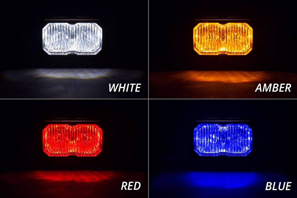 C2 Sport Standard Series 2" 7.7W Spot Beam LED Light, w Amber Backlight ...