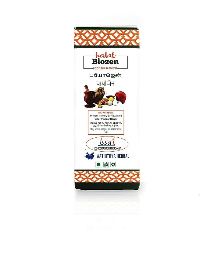 Aathithya Herbal Biozen ACV with Garlic, Ginger, Lemon, Honey 400ml ...