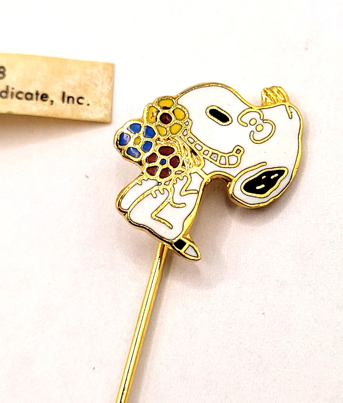 Snoopy & Flower Bouquet Grin 1958 Peanuts UFS Aviva C… - Gem