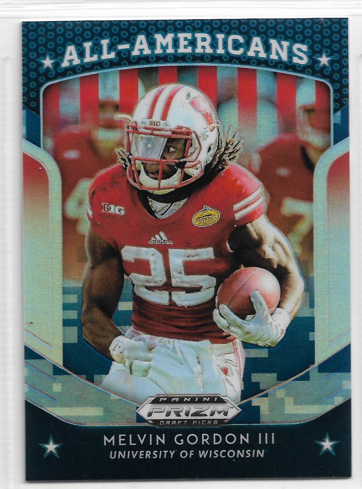 2019 Panini Prizm Draft Picks Melvin Gordon III All-Americans Parallel ...