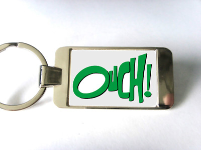BAT FIGHT WORDS OUCH BATMAN COMIC POP ART KEY FOB KEYRING KEYFOB BOTTLE ...