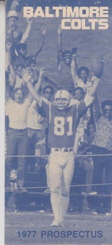 Baltimore Colts 1977 Prospectus - Football - Brochure | eBay