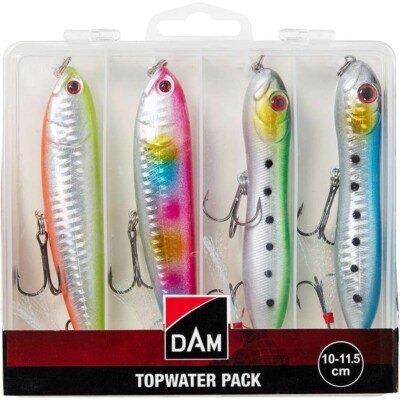 Topwater / Surface Bass Fishing Lure Pack - Includes Box - DAM - 65414 ...